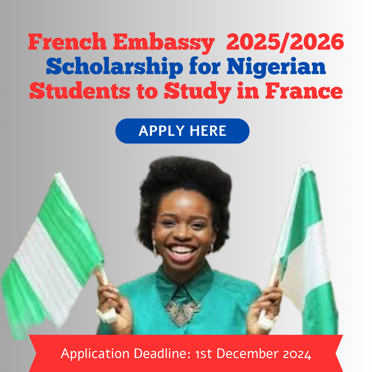 French Embassy Scholarship 2025 for Nigerian Students